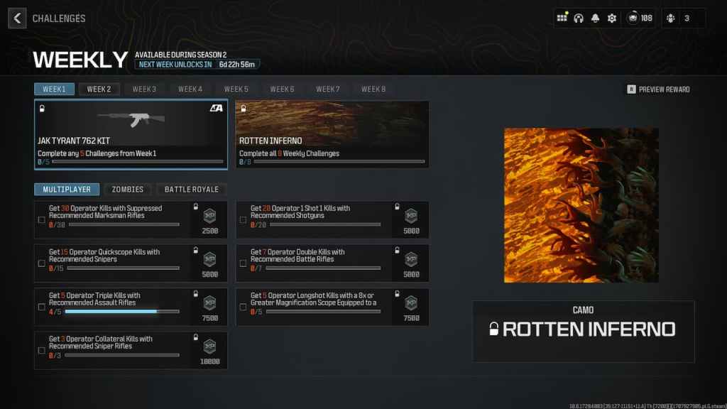 How to unlock weekly challenges in Call of Duty Modern Warfare III and ...