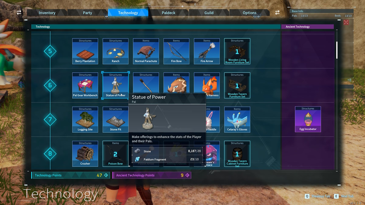 Palworld: All Statue of Power locations