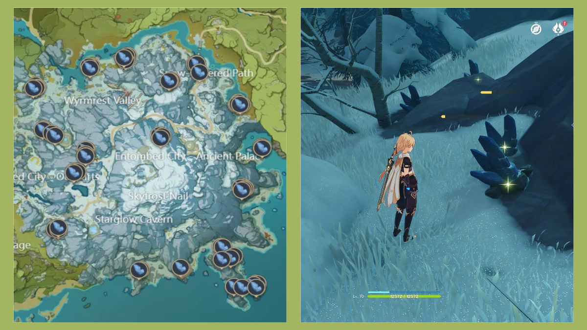 Where to find Starsilver Ore in Genshin Impact