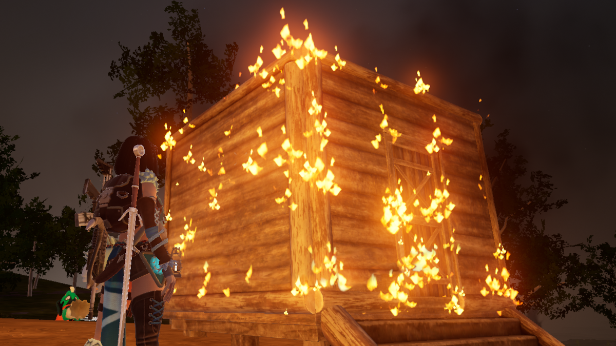How to put out a fire on your base in Palworld