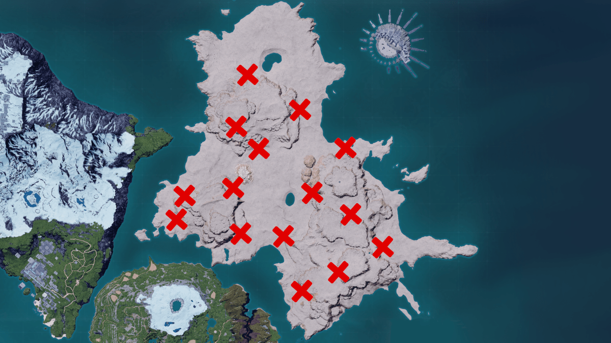 All Dungeon spawn locations in Palworld