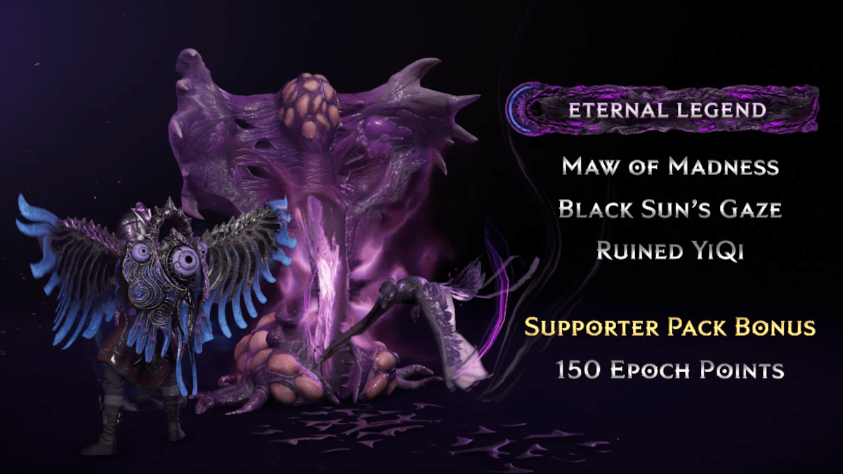 All Last Epoch supporter packs and contents, listed