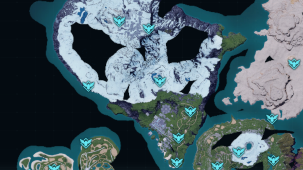 Where to find all the fast travel points in Palworld