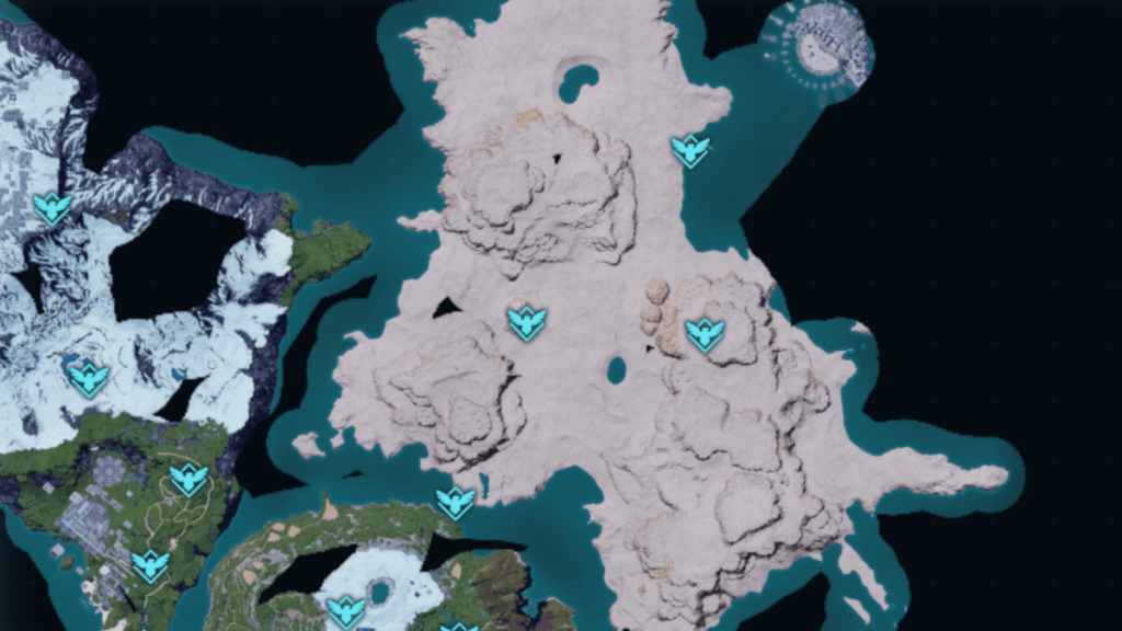 Where to find all the fast travel points in Palworld