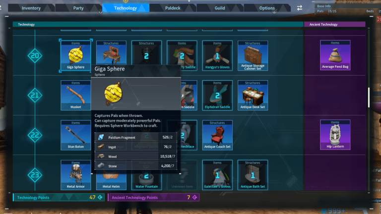 Palworld: All Pal Spheres and how to get them