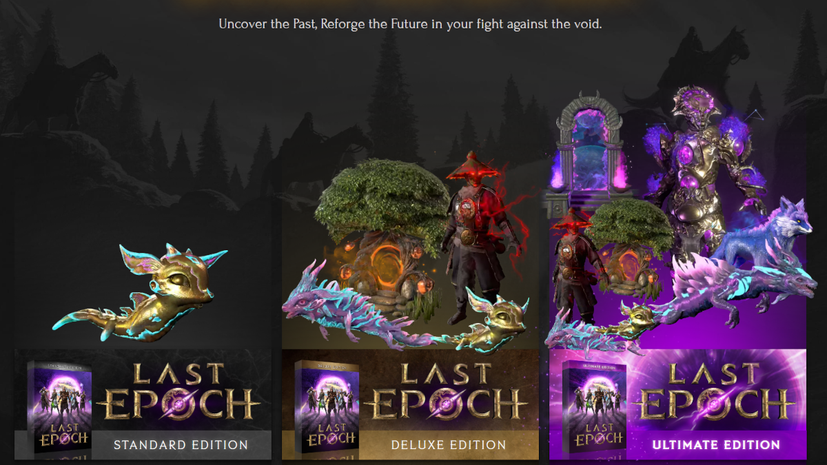 Last Epoch: What's included with each edition