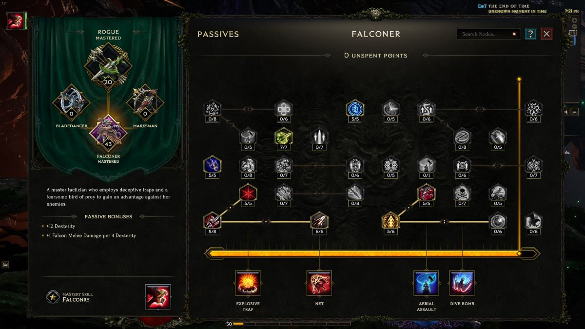 Falconer leveling class guide Last Epoch