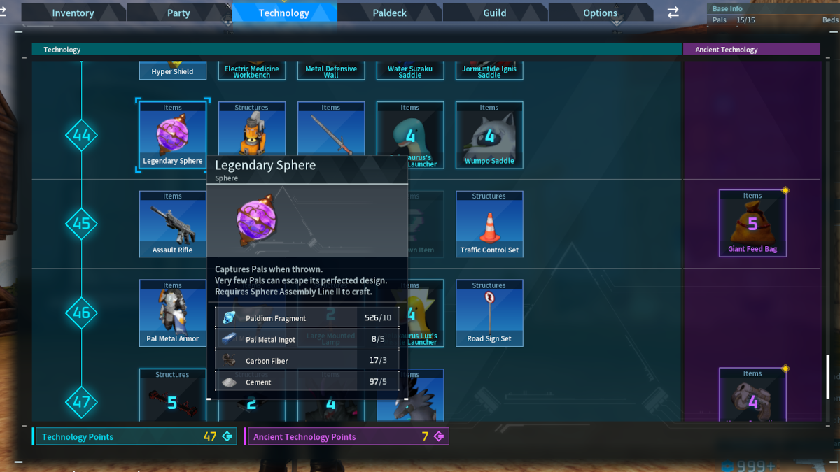 Palworld: All Pal Spheres and how to get them