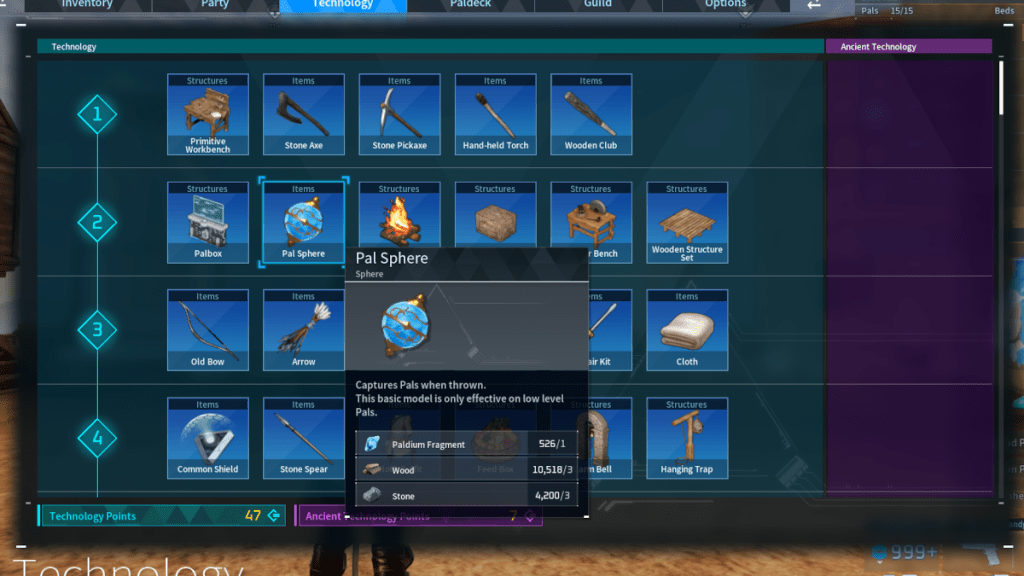 Palworld: All Pal Spheres and how to get them