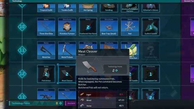 How to butcher Pals in Palworld