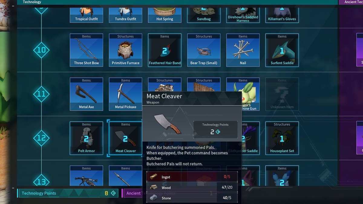 How to butcher Pals in Palworld