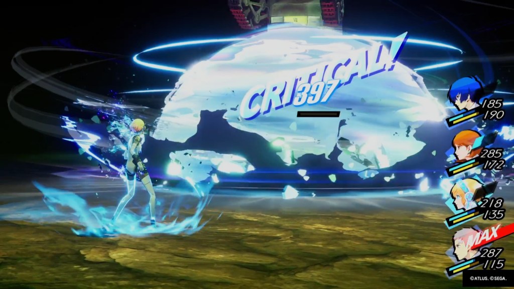 Tank-Form Shadow boss weakness and strategy in Persona 3 Reload