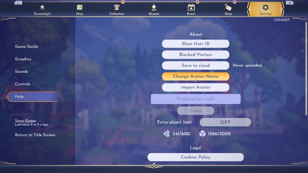 How to change name in Disney Dreamlight Valley