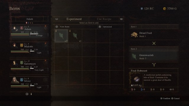 How to make Fruit Roborant in Dragon's Dogma 2