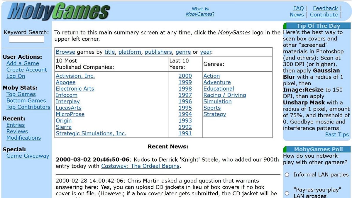 Talking MobyGames' 25th anniversary with Jeremiah Freyholtz and Atari ...
