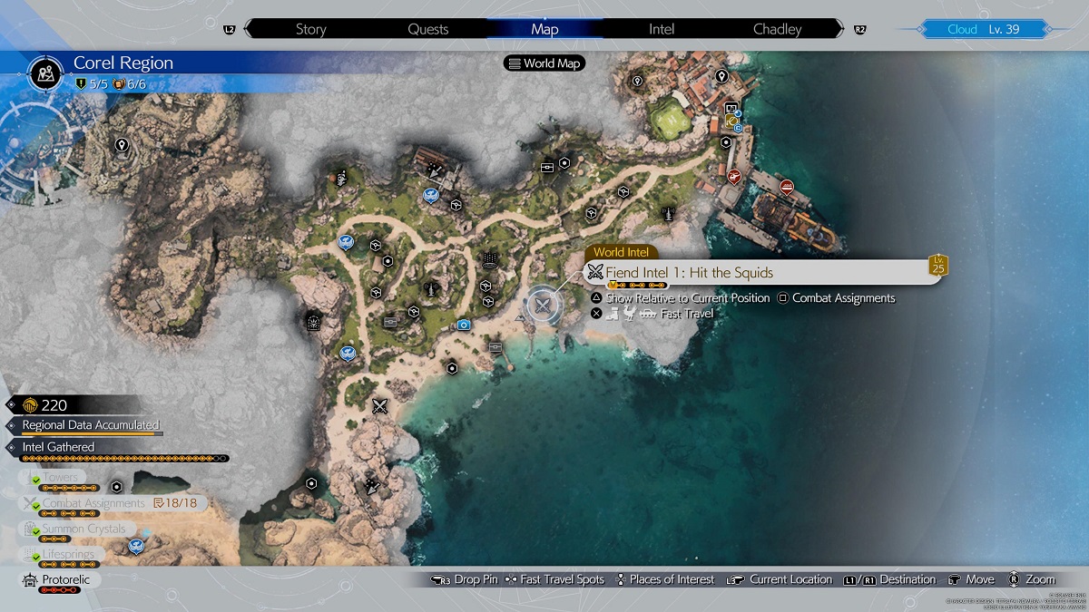 FF7 Rebirth Corel: Every Fiend Intel location and strategy