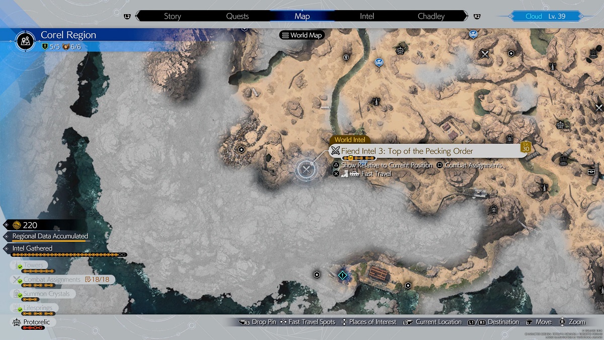 FF7 Rebirth Corel: Every Fiend Intel location and strategy