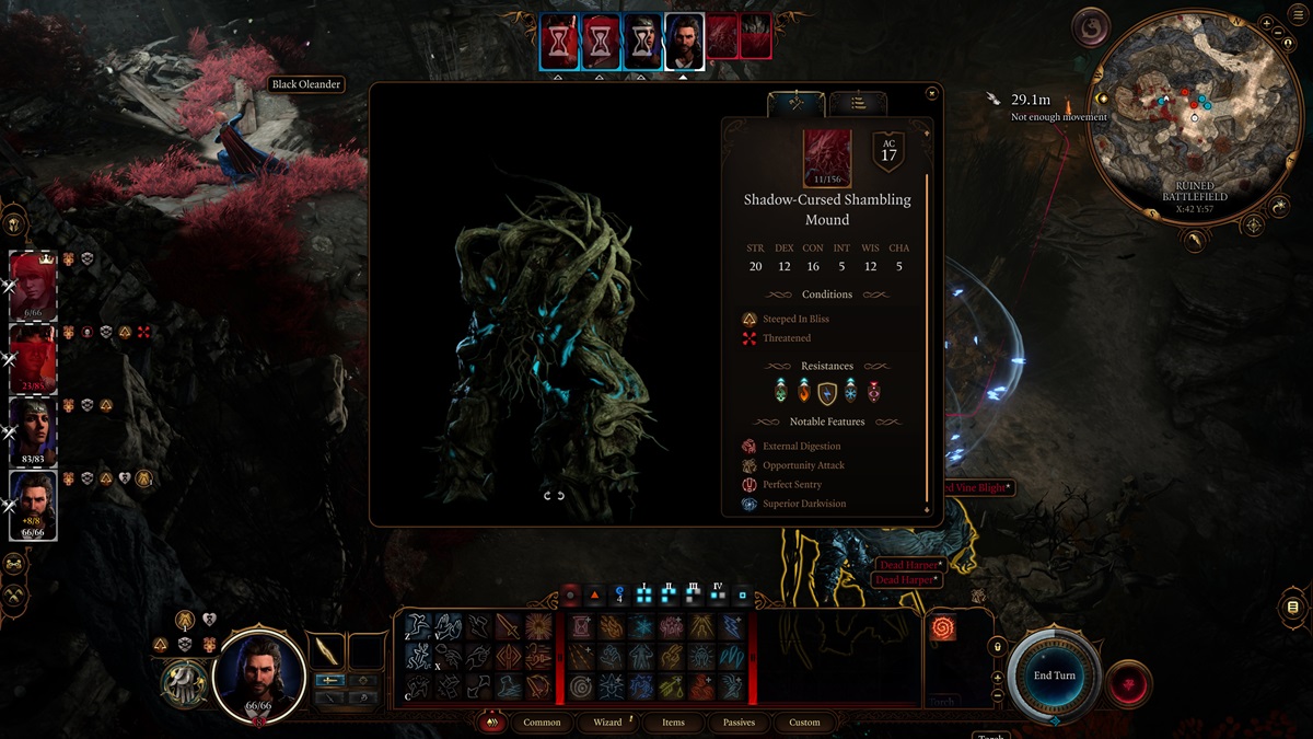 How to beat the Shadow-Cursed Shambling Mound in Baldur's Gate 3
