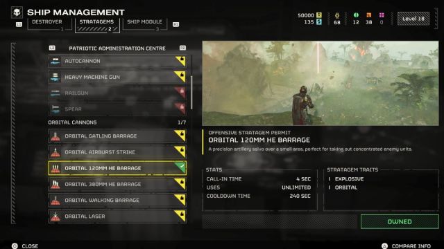 How to use the Orbital 120mm HE Barrage to get the most kills in ...