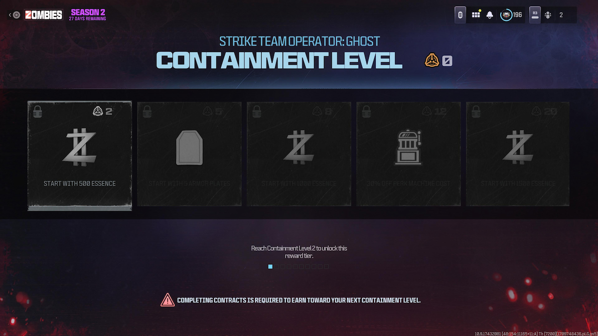 What are Containment Levels in MW3 Zombies?