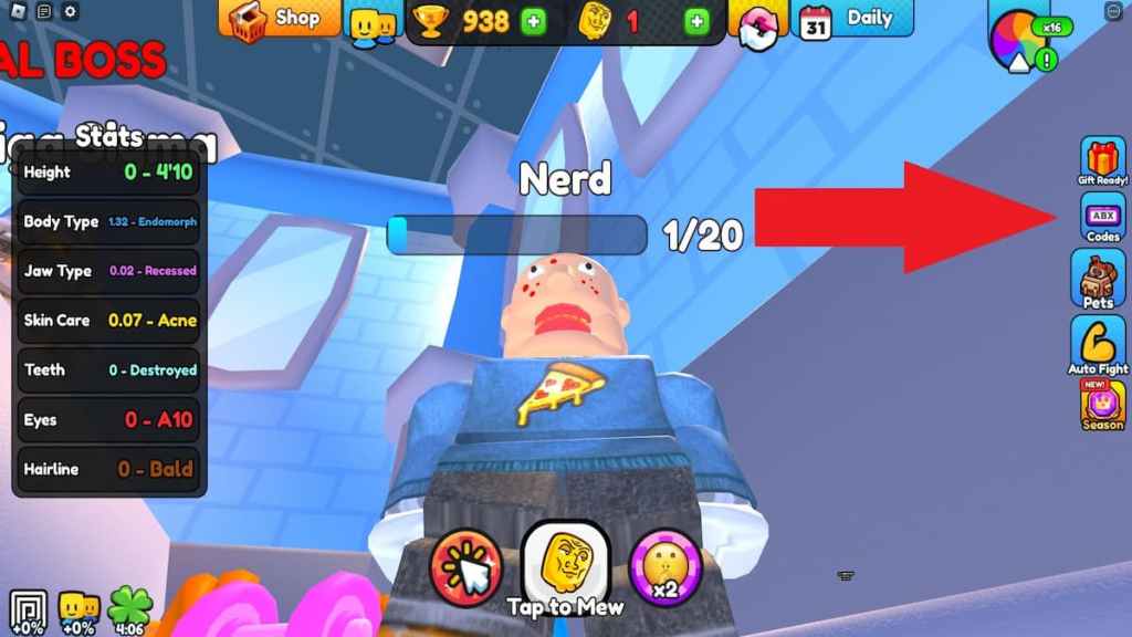 Mewing Simulator codes (March 2025) – Destructoid