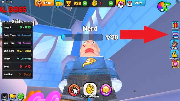 Mewing Simulator codes (March 2025) – Destructoid