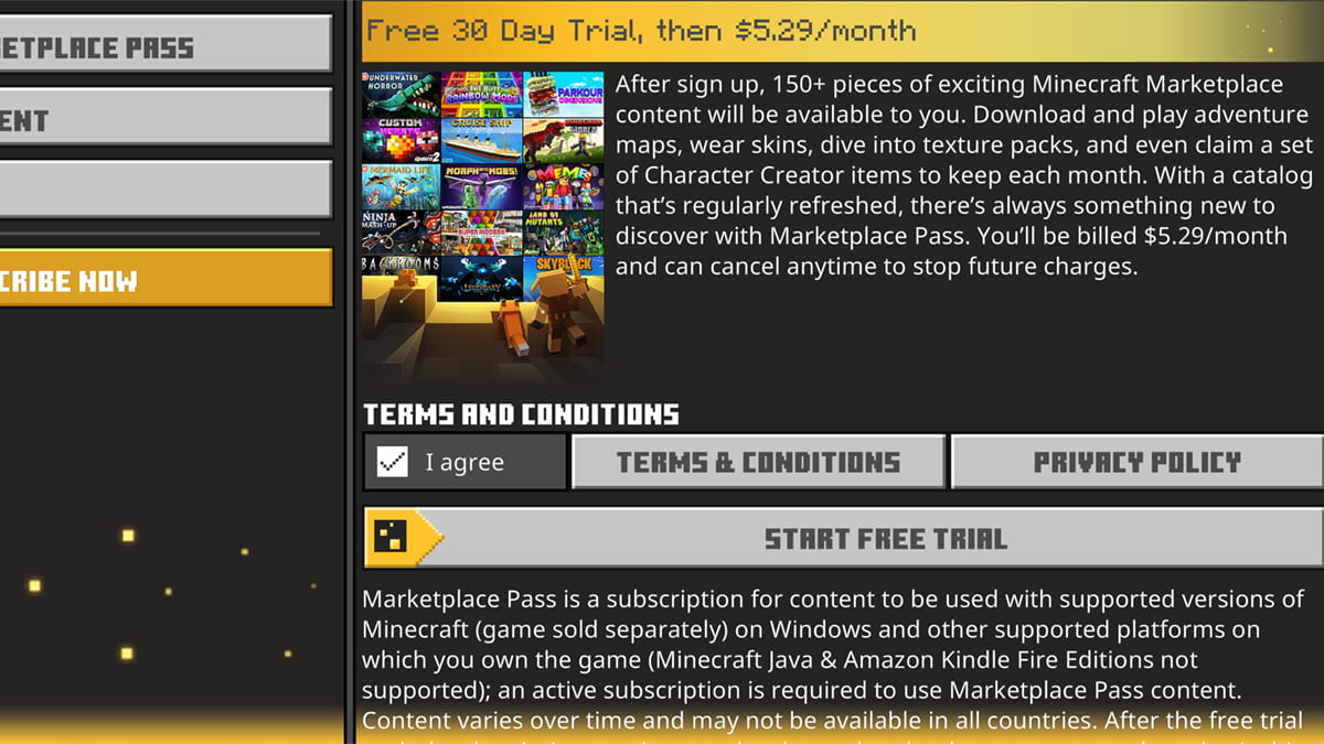 Minecraft Marketplace Pass pricing, features, and playable versions ...