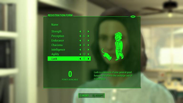 Fallout 4 Best starting stats for Stealth build