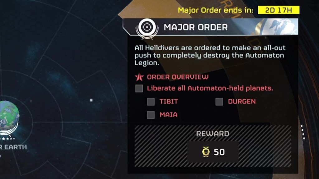 Helldivers 2: How to track Major Orders and war progress