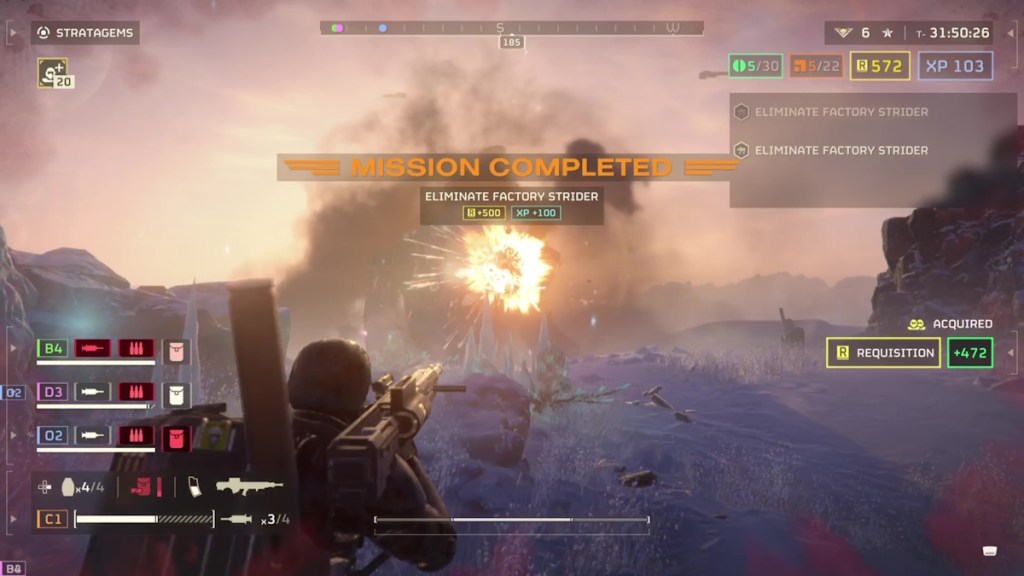 How to destroy Automaton Factory Striders in Helldivers 2 - Weak points ...