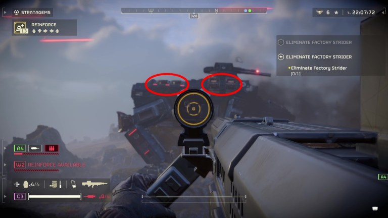 How to destroy Automaton Factory Striders in Helldivers 2 - Weak points ...