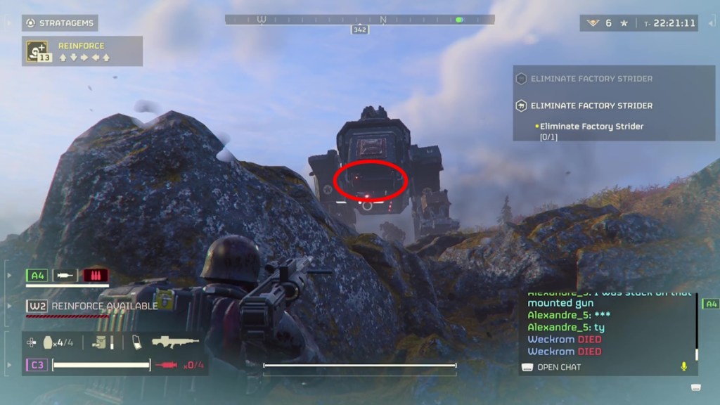 How to destroy Automaton Factory Striders in Helldivers 2 - Weak points and strats