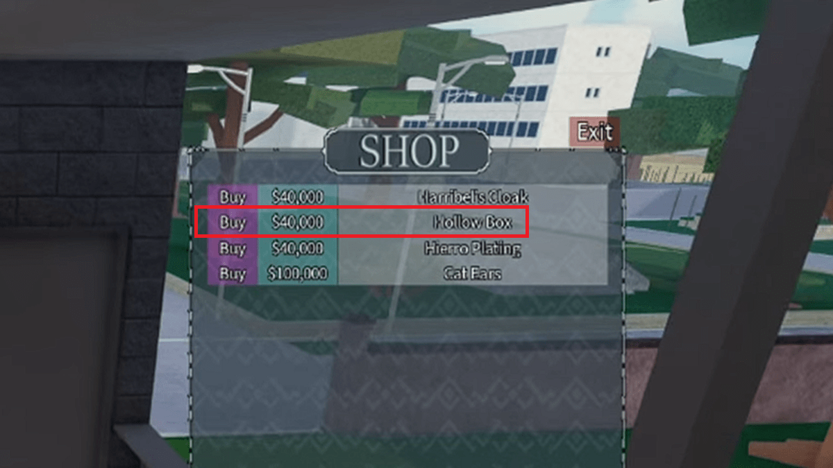 How to get and use Hollow Box in Type Soul