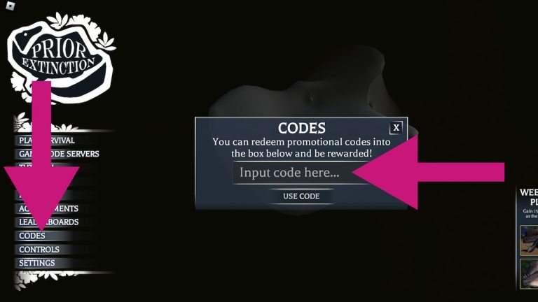 Roblox Prior Extinction Dragon Survival codes (May 2025) [GARDEN ...