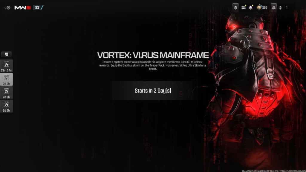 MW3 and Warzone Vortex Virus Mainframe event rewards and start date