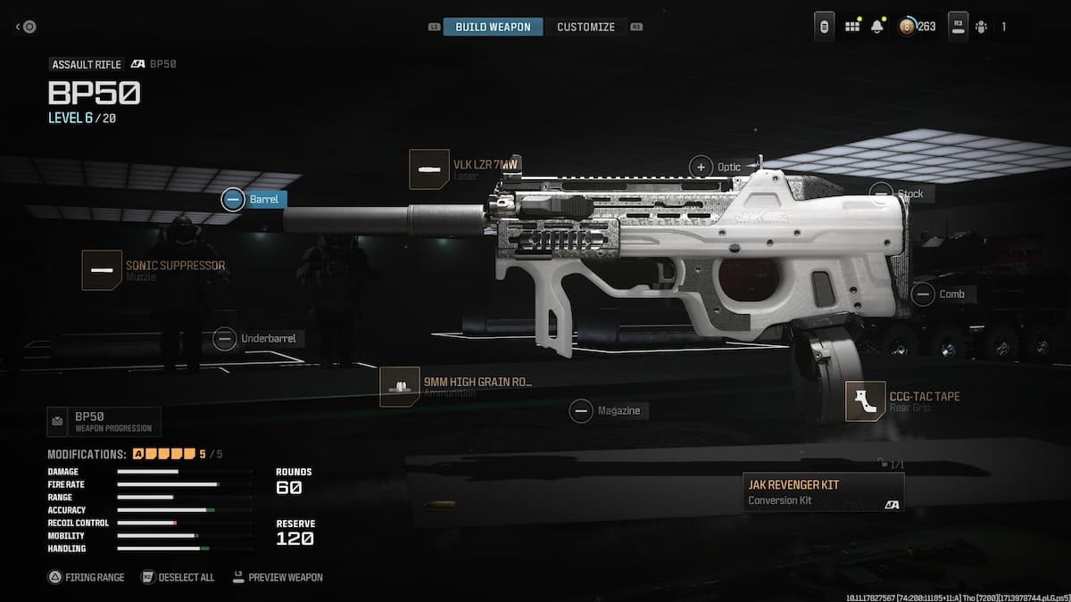 Best BP50 Jak Revenger kit loadout in Warzone