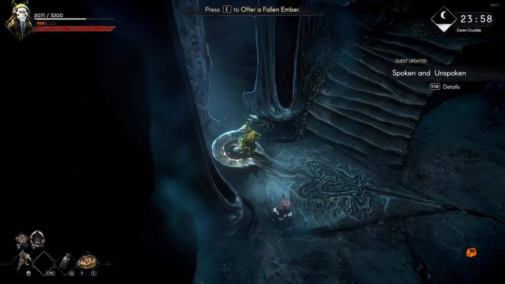 Where to find a Fallen Ember for Spoke and Unspoken in No Rest For The Wicked