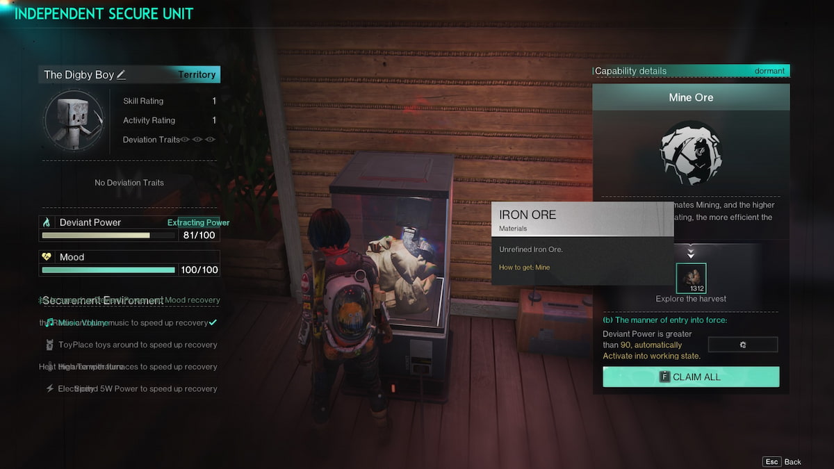 Once Human iron ore location and how to find more