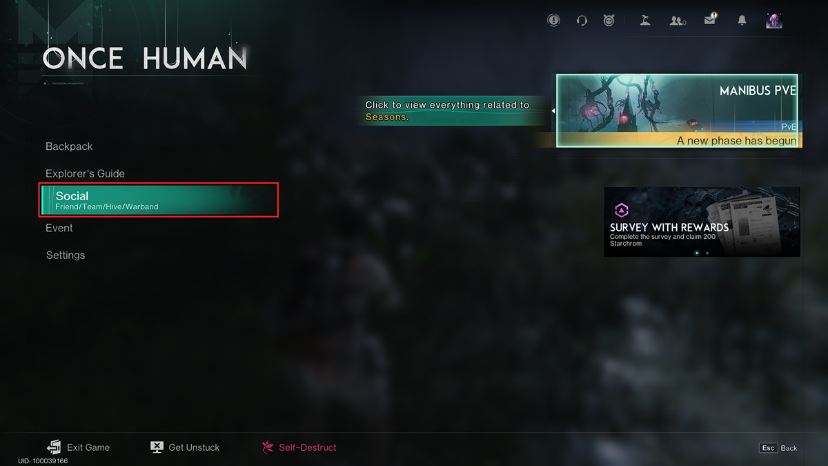 How to join friends in Once Human