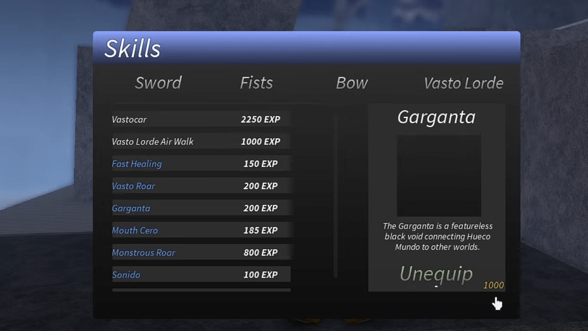 Project Mugetsu (PM) Hollow guide