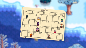 Stardew Valley birthday calendar and every villagers loved gifts