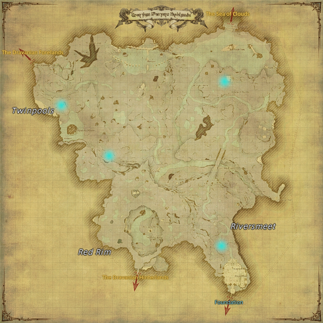 All FFXIV Aether Current locations by expansion and map