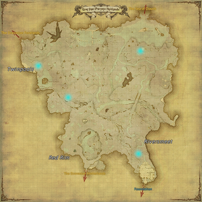 All FFXIV Aether Current locations by expansion and map
