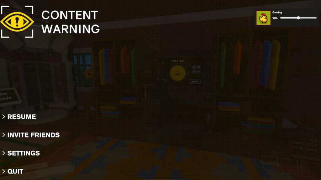 Content Warning: How to mute players