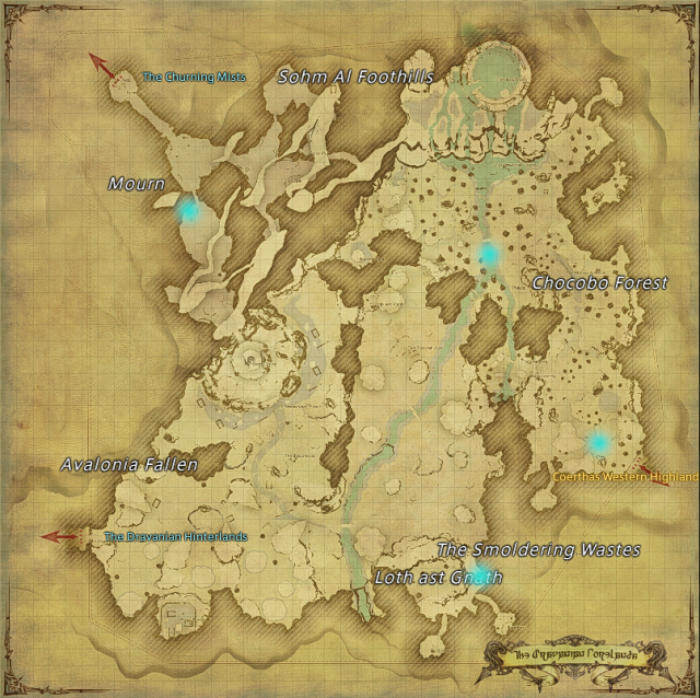 All FFXIV Aether Current locations by expansion and map