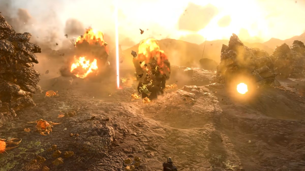 How to use the Eagle Strafing Run to maximize kills in Helldivers 2