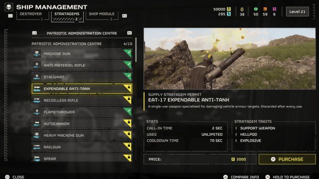 How to use the Expendable Anti-Tank Stratagem to maximize kills in ...