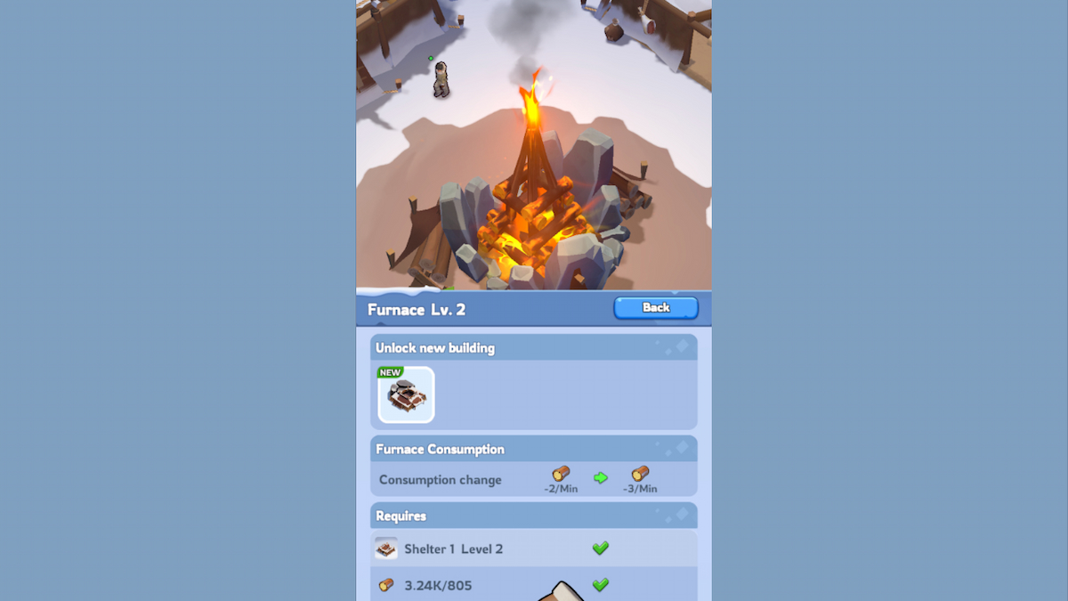 Whiteout Survival furnace upgrade requirements