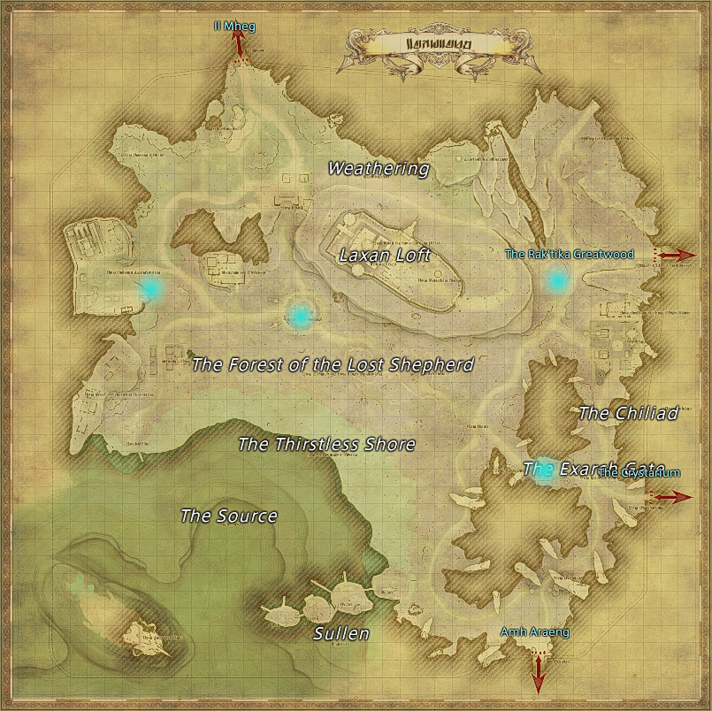 All FFXIV Aether Current locations by expansion and map