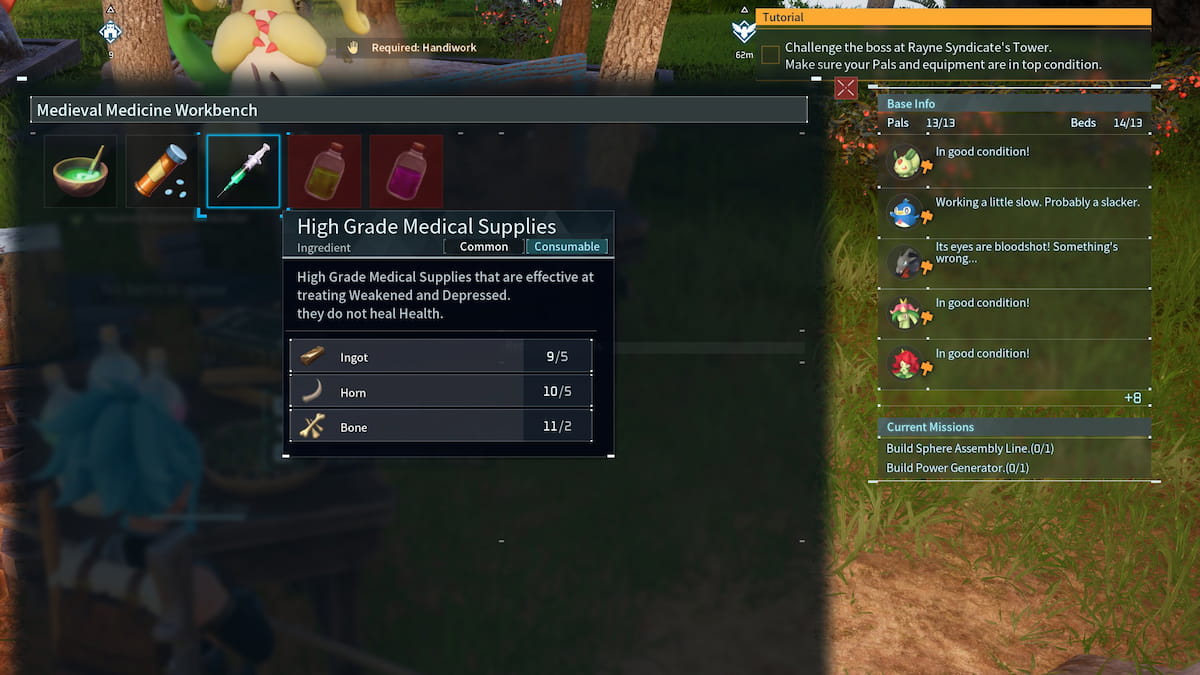 How to fix a pal's bloodshot eyes in Palworld